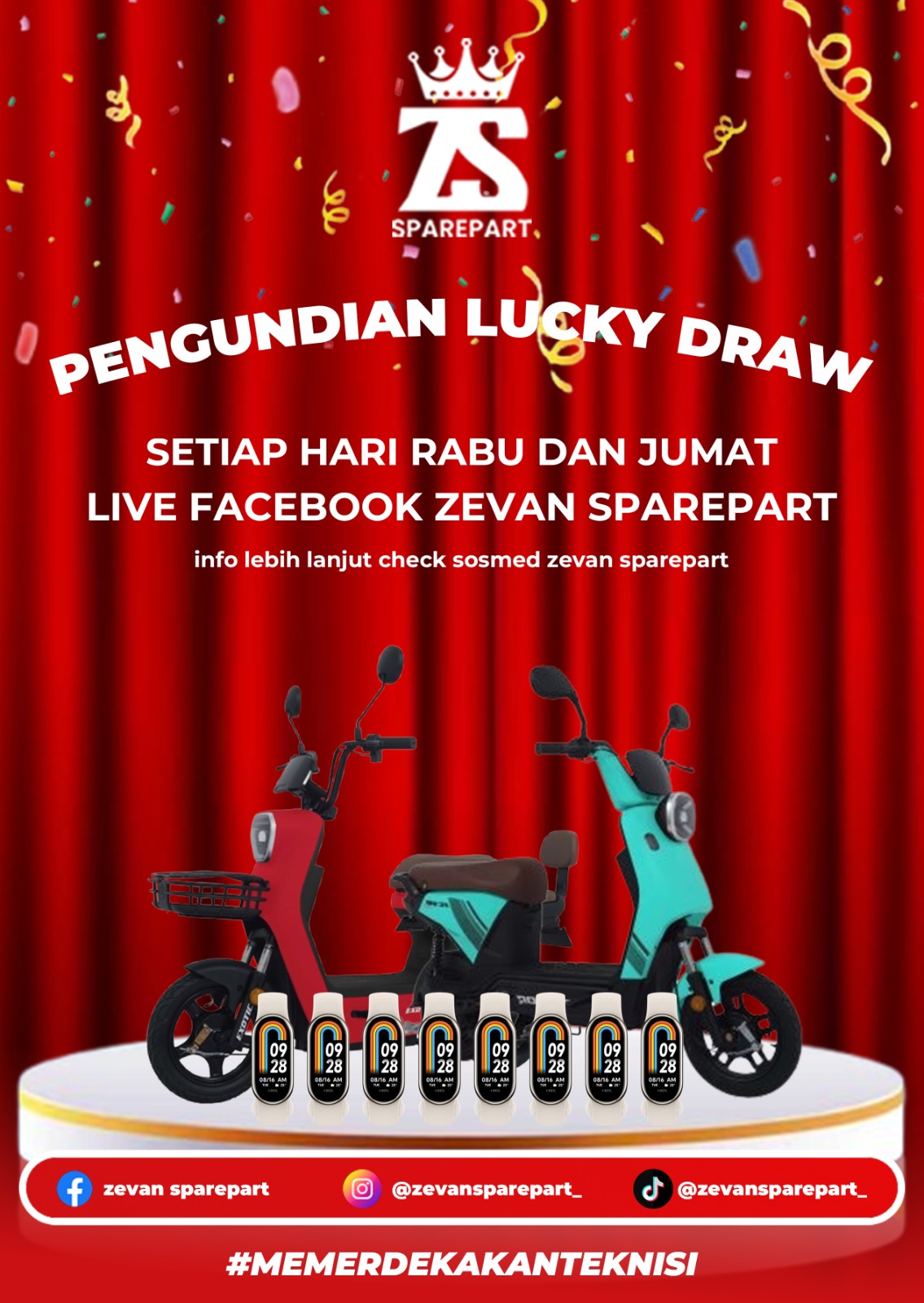 Telah Berlangsung! Lucky Draw Zevan Sparepart Berhadiah 10 Sepeda ...